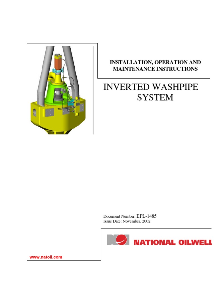 Inverted Washpipe Manual | PDF | Valve | Cylinder (Engine)