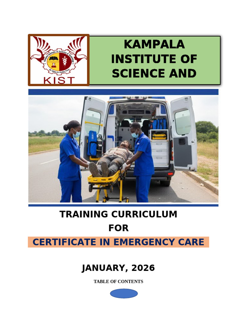 Emergency Care Certificate Curriculum | PDF | Emergency Medical ...