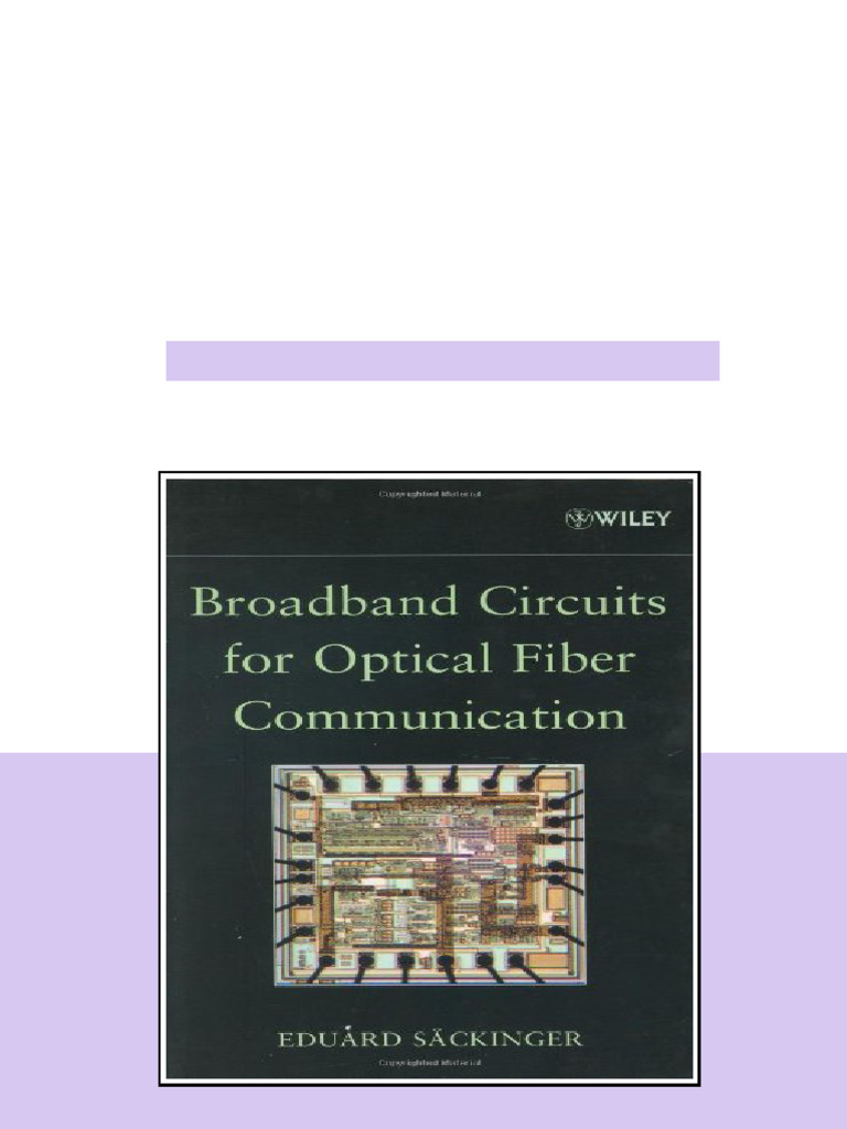 Broadband Circuits For Optical Fiber Communication 1st Edition Eduard ...
