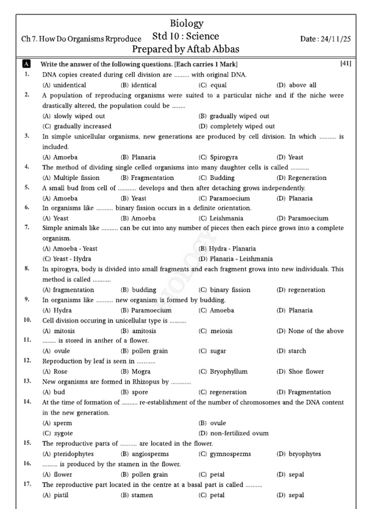 Class 10 Bio | PDF