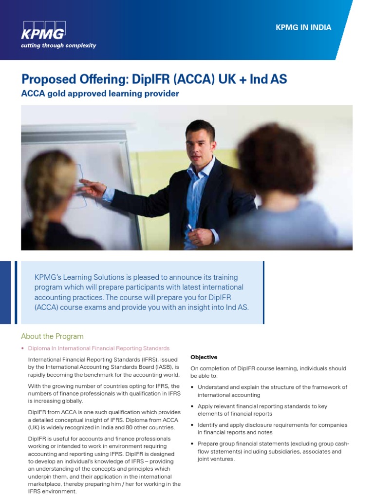 DipIFR (ACCA) UK & Ind AS Training Program | PDF | International ...