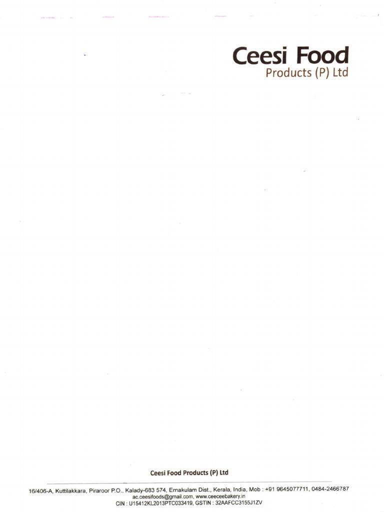 Ceesi Foods | PDF
