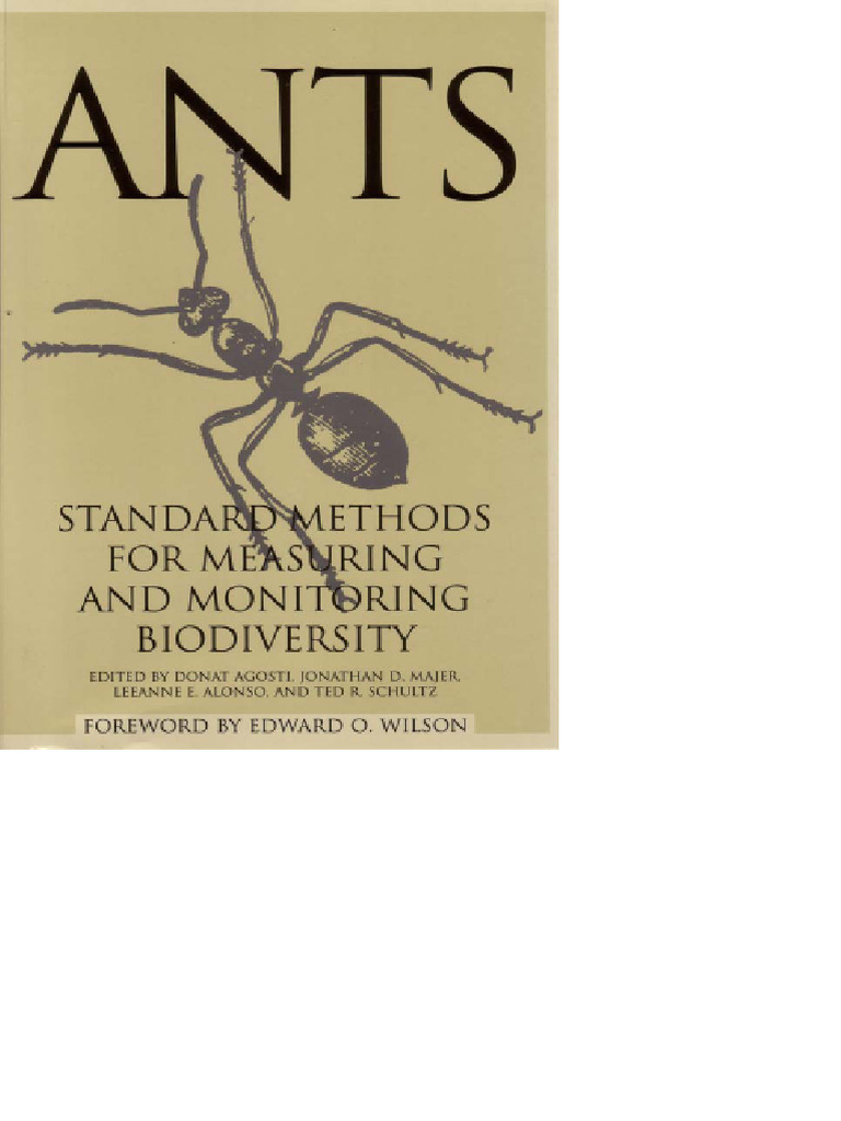 Ants_ standard methods for measuring and monitoring biodiversity ...