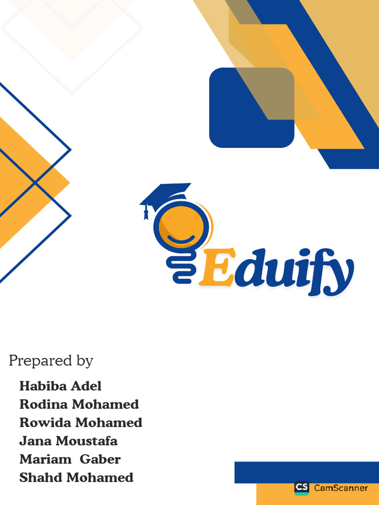 Yellow and Gold Geometric Project Proposal Cover Page | PDF