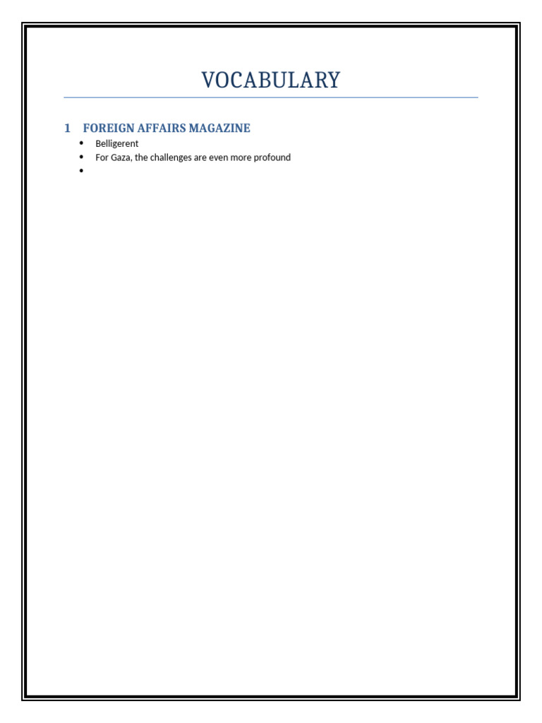 Vocabulary Fa | PDF