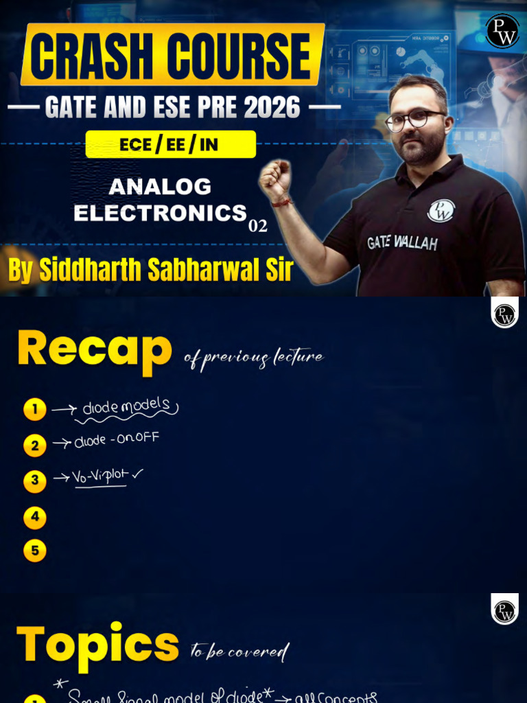 Analog Electronics 02 Class Notes | PDF