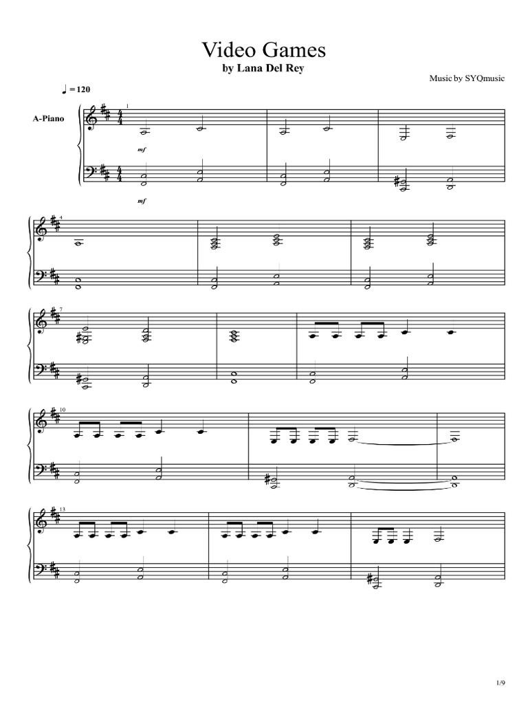 Video Games Score | PDF