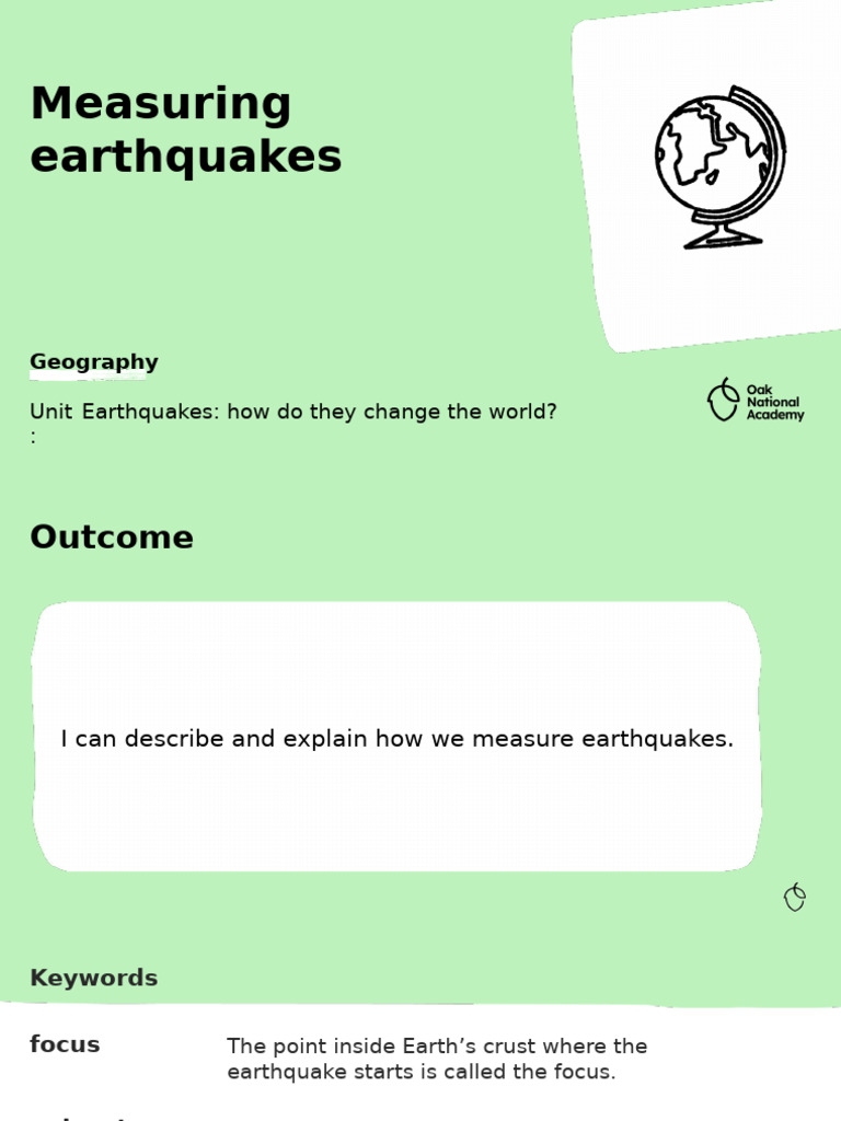 Understanding Earthquake Measurement | PDF | Earthquakes | Moment ...