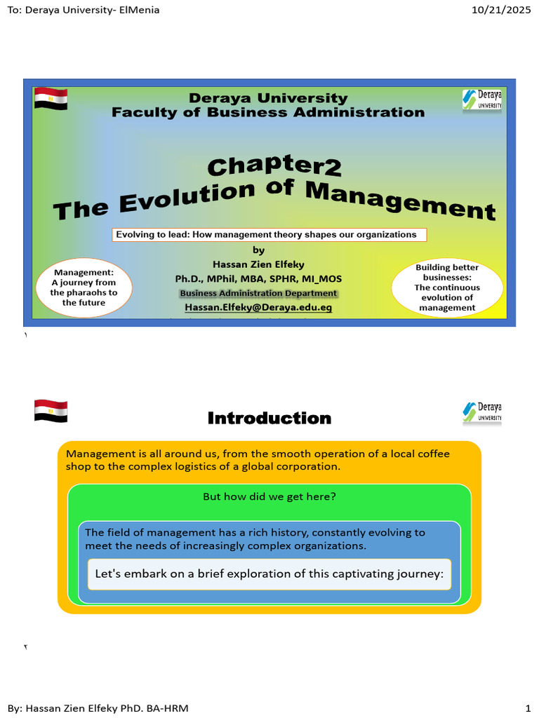 Evolution of Management Theories | PDF | Motivation | Motivational
