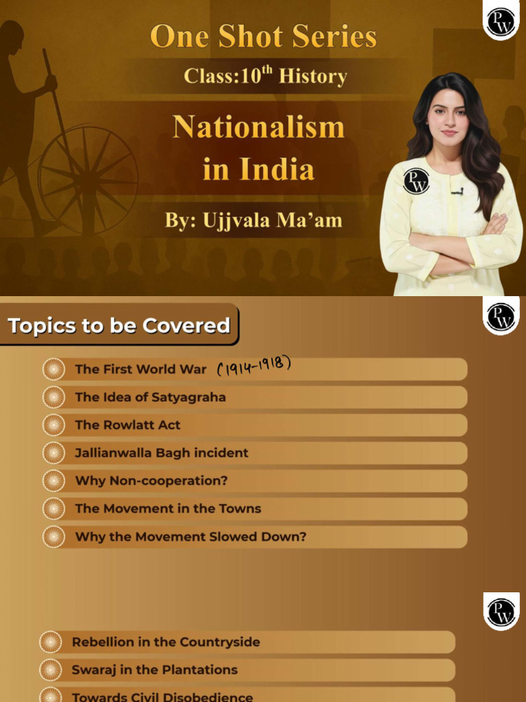Nationalism in India _Class Notes | PDF