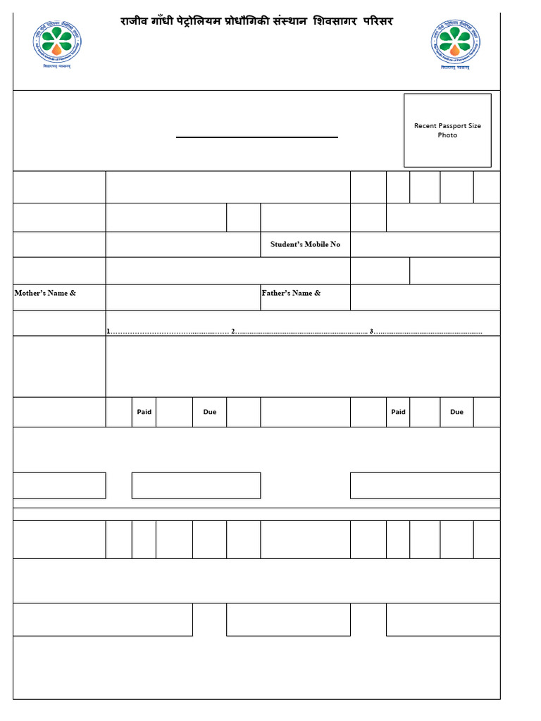 Hostel Registration Form | PDF | Government And Personhood