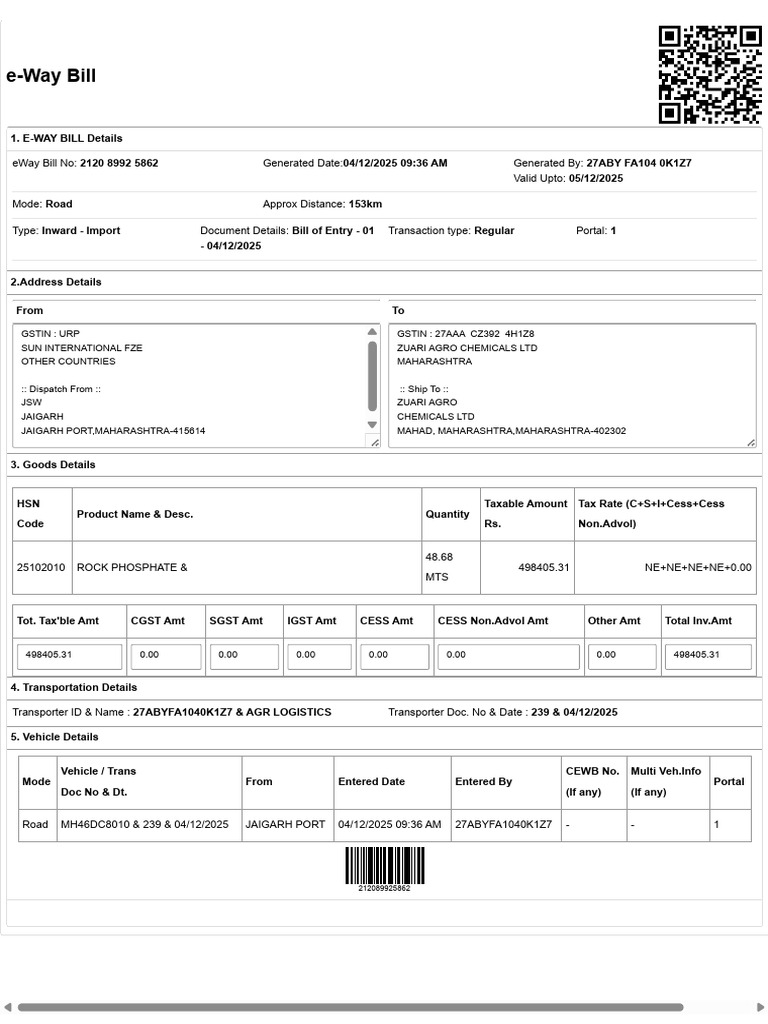 E-Way Bill System 8010 | PDF | Taxes | Government Finances