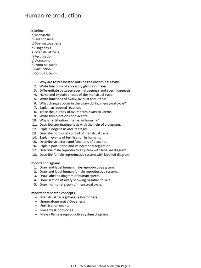 IMP Q Human Reproduction | PDF