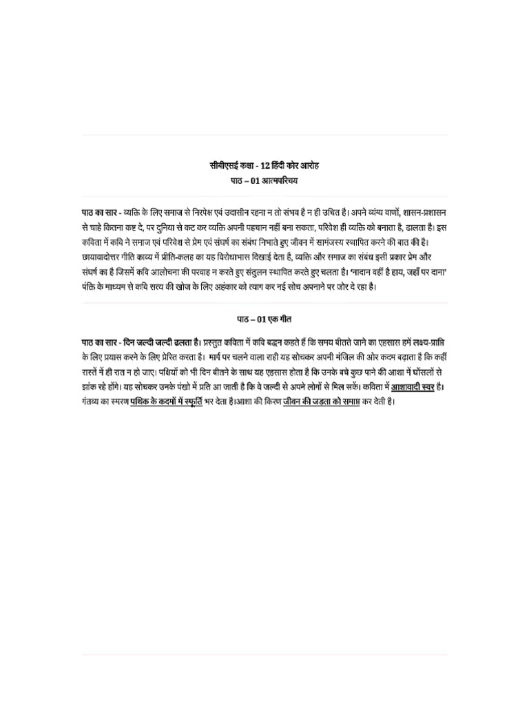 12th Hindi File? | PDF