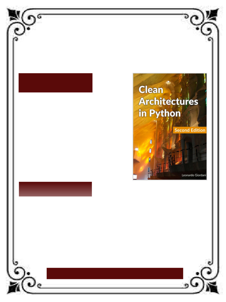Clean Architectures in Python A practical approach to better software ...