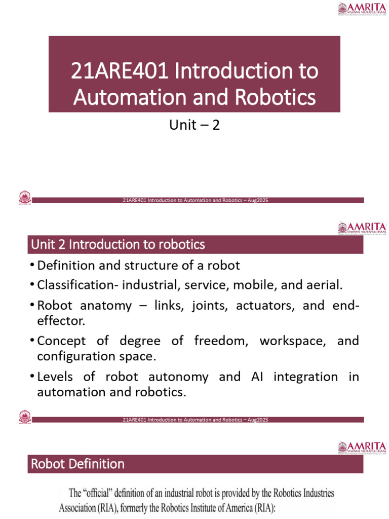 25ARE102_Introduction to Automation and Robotics _Unit_II_v0.1 (1 ...