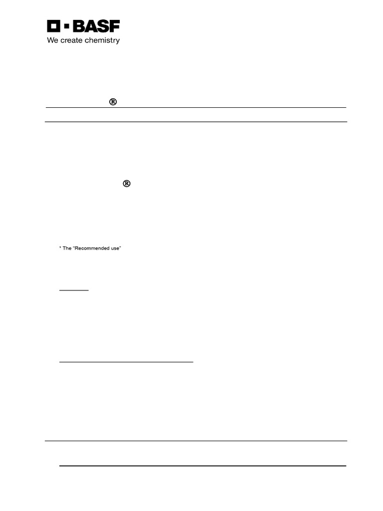 Lupranate M20 Isocyanate Safety Data Sheet | PDF | Asthma | Toxicity