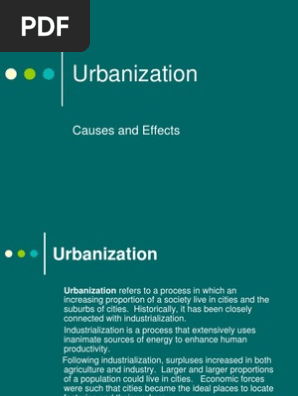 Positive Effects Of Urbanization