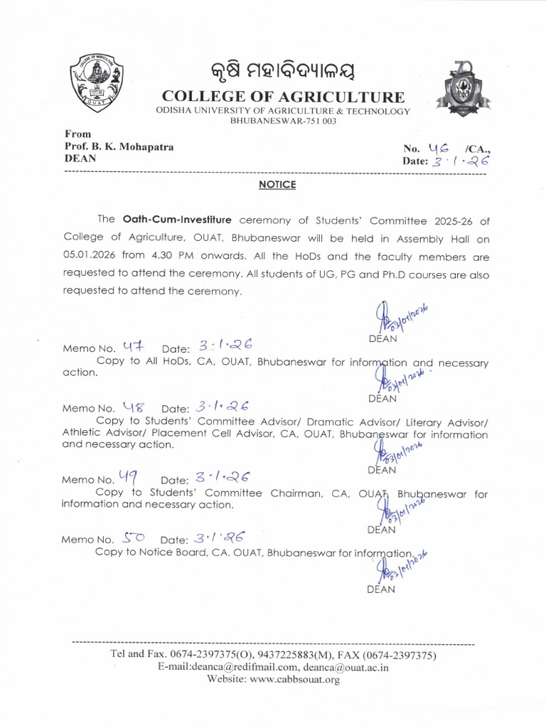 46 - Oath Ceremony of Students Committee | PDF