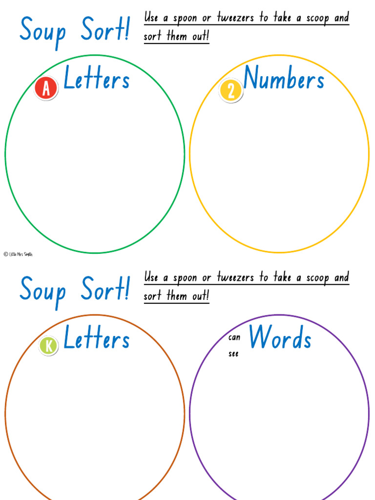 LettersWordsandNumberSortingGamePerfectforLiteracyCentreRotations-1 | PDF