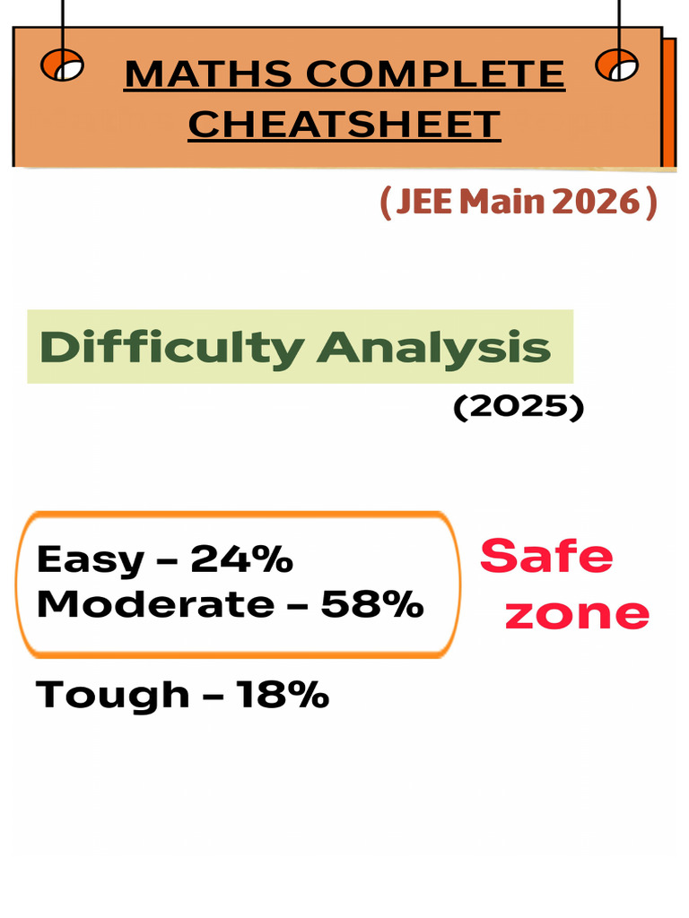 Maths Cheatsheet MJK Sir | PDF | Trigonometric Functions | Integral