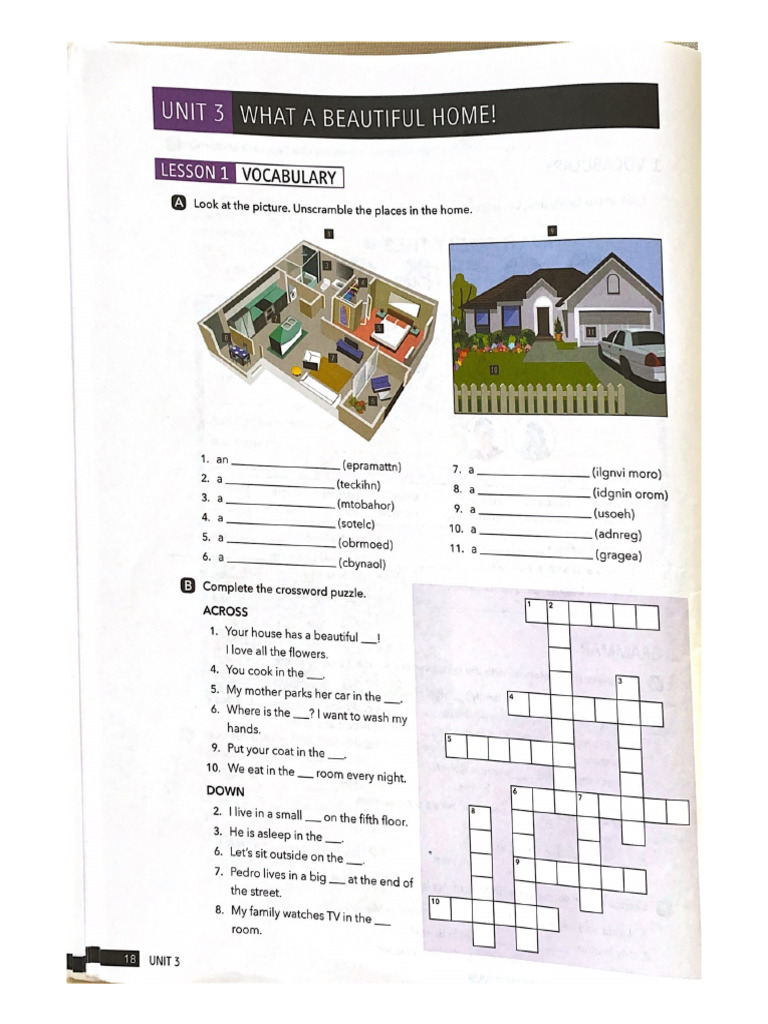Unit 3 What A Beautiful Home! | PDF