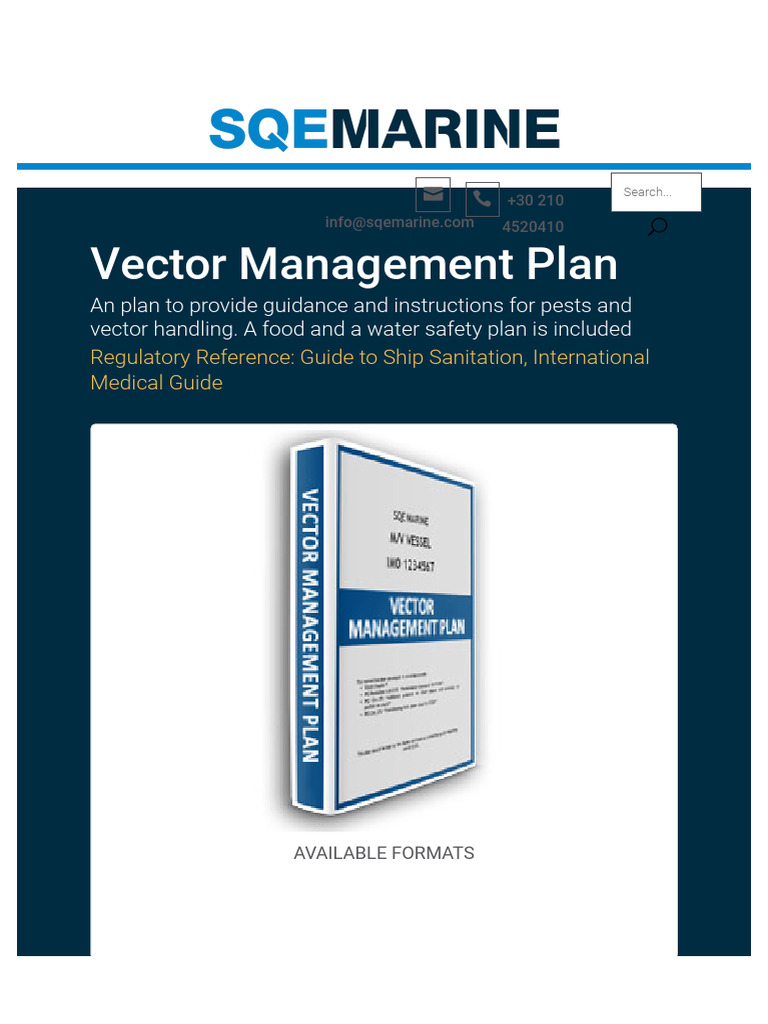 Vector Management and Safety Plans | PDF | Regulatory Compliance