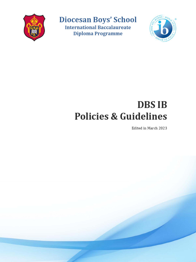 DBS IB Diploma Policies & Guidelines | PDF | Academic Dishonesty ...
