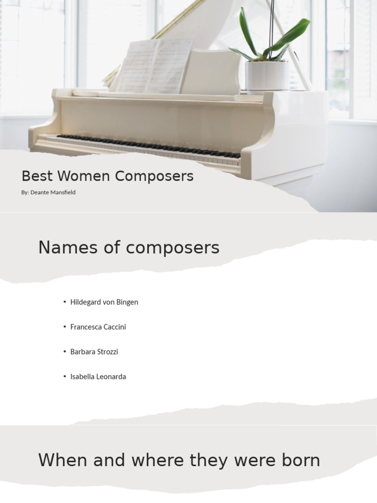 Best Women Composers | PDF