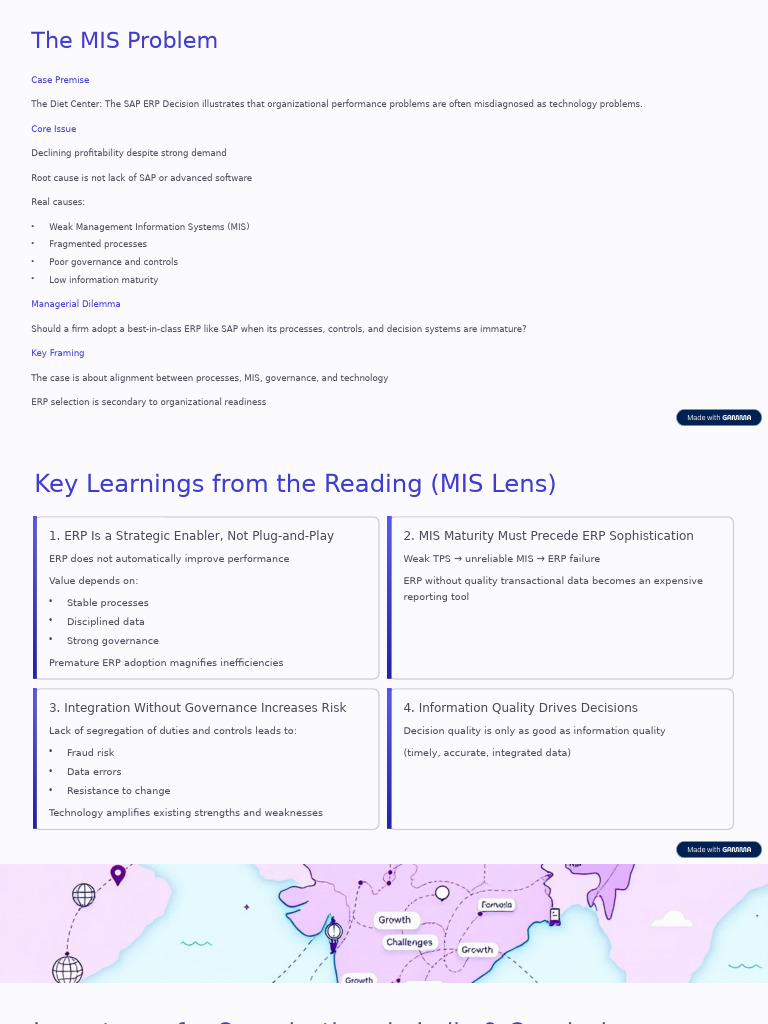 The MIS Problem | PDF | Enterprise Resource Planning | Supply Chain ...