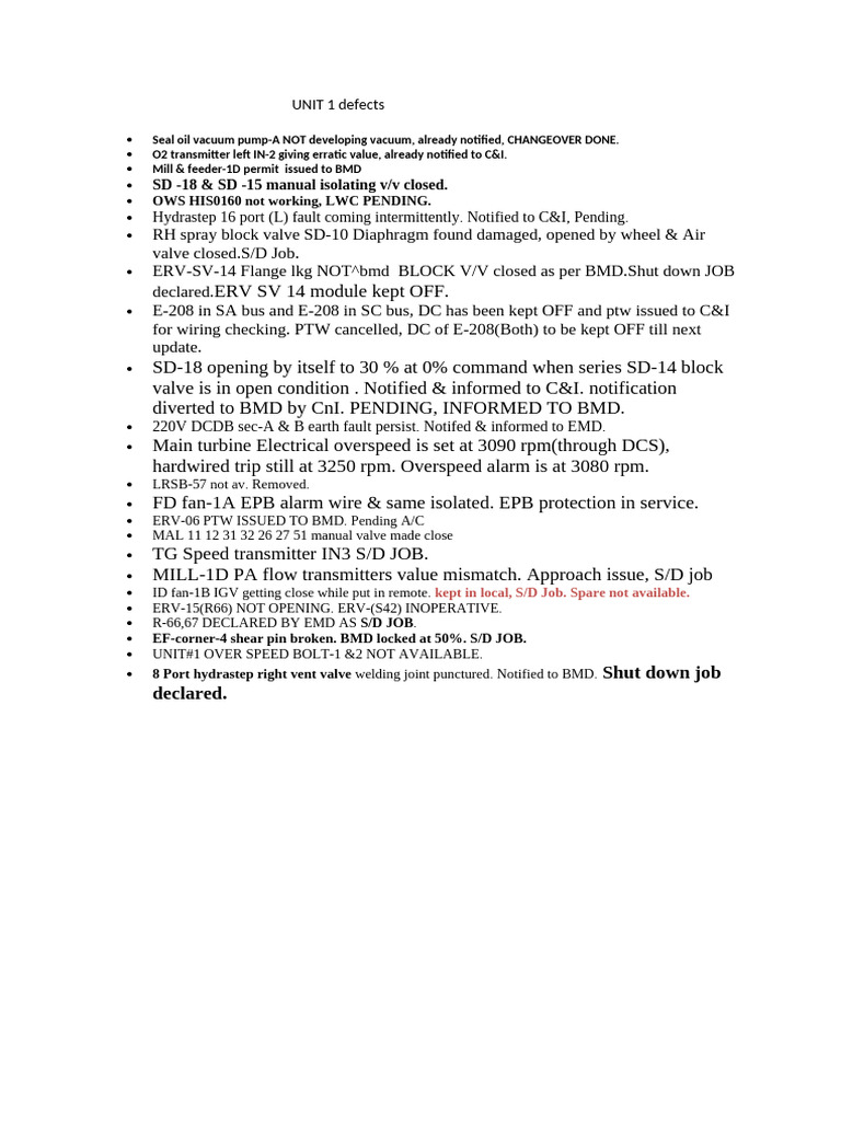 Unit 1 Defects and Maintenance Issues | PDF