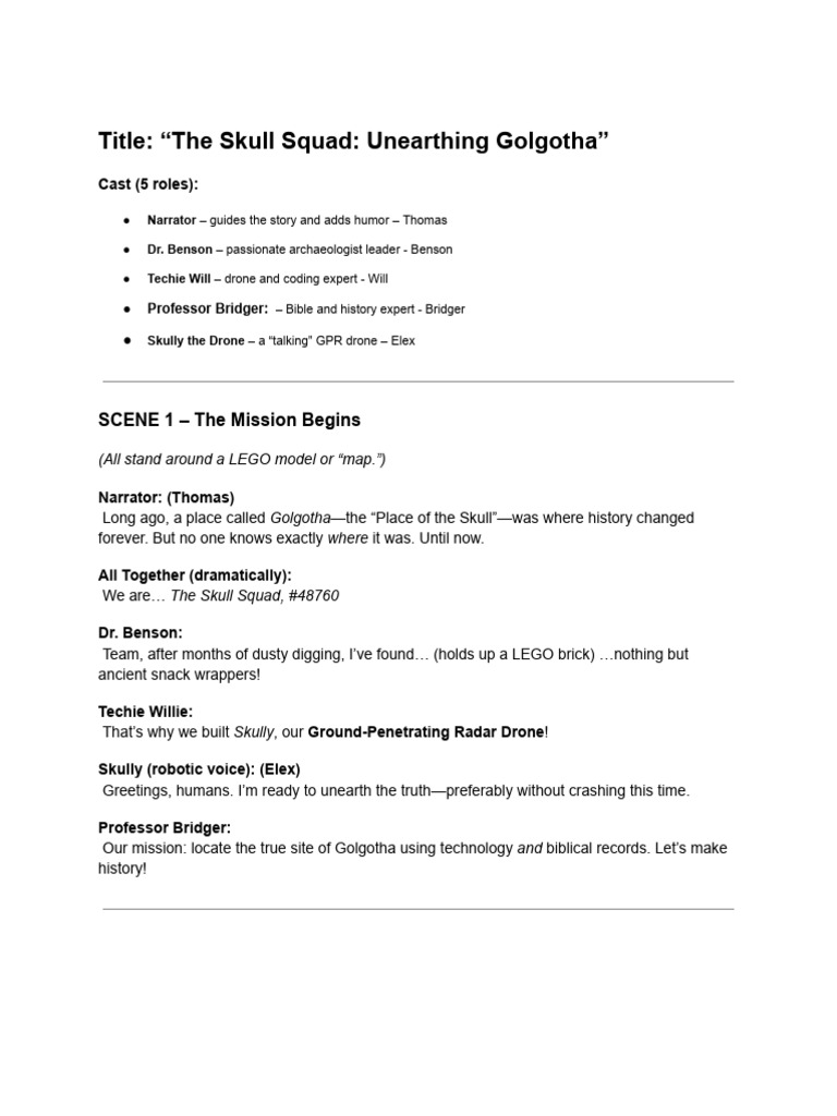 The Skull Squad - Unearthing Golgotha | PDF