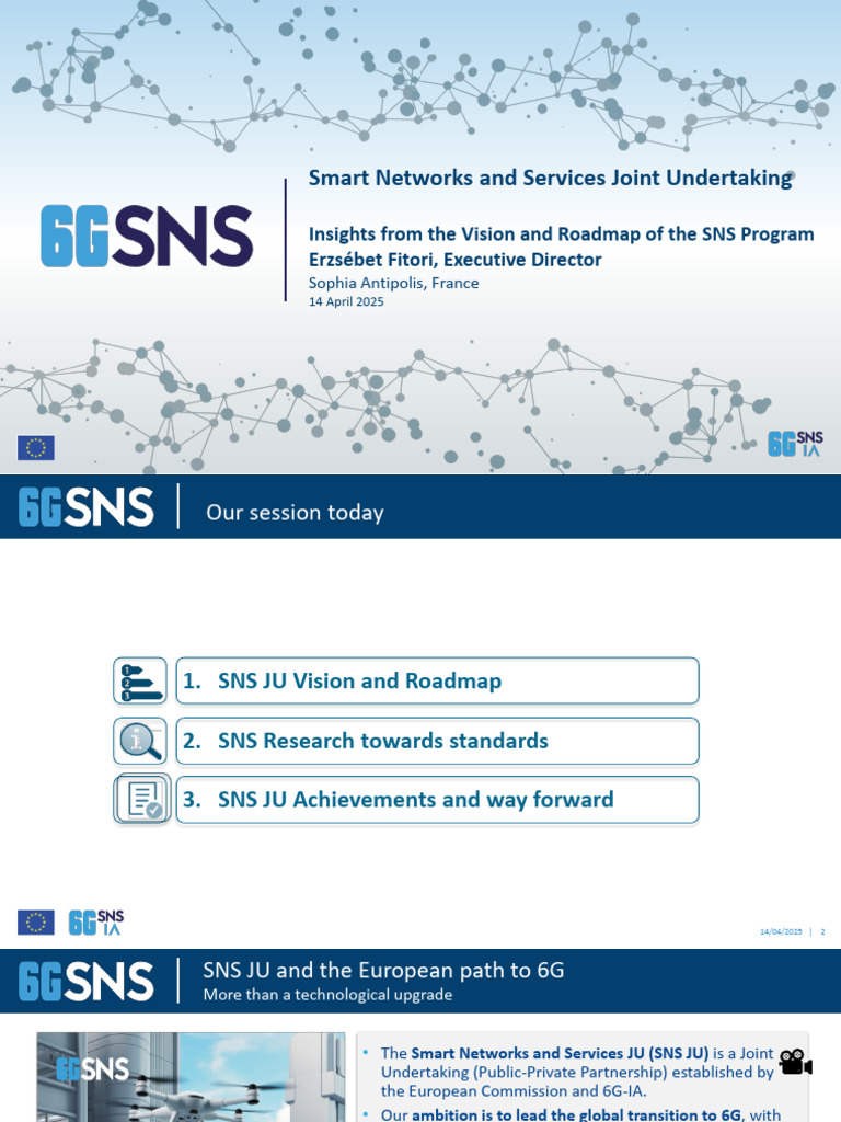 SNS JU Vision for 6G Development | PDF | Standardization | Innovation