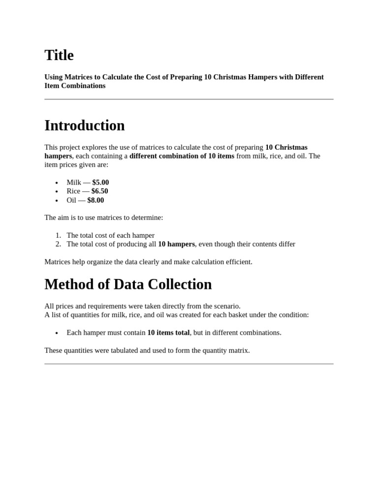 Matrix SBA Sample | PDF | Matrix (Mathematics) | Matrix Theory