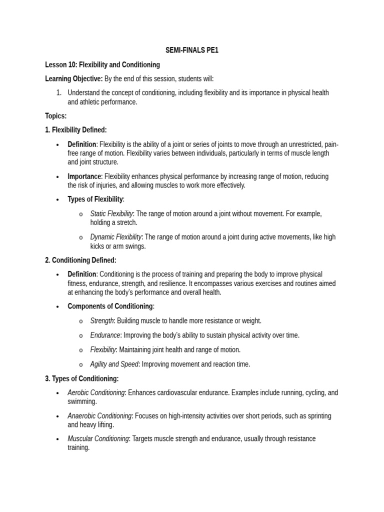 Semi Finals Reviewer | PDF | Breathing | Flexibility (Anatomy)