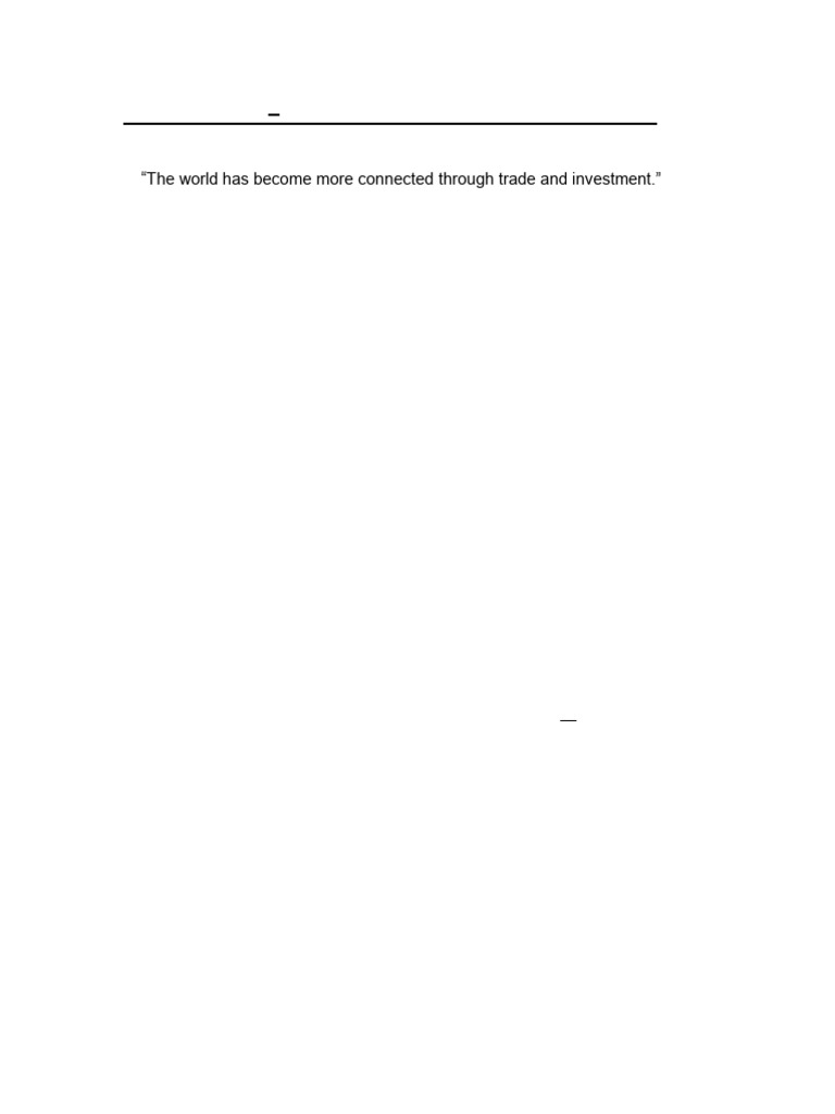 Globalisation Notes | PDF