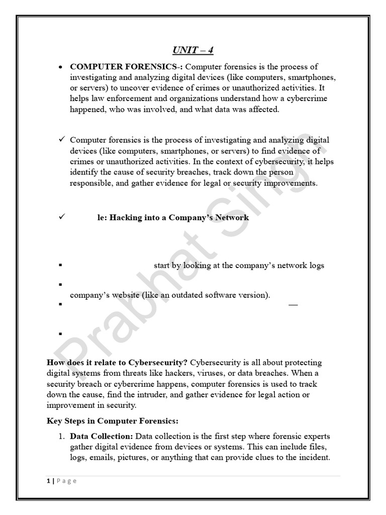 Cyber Security Unit 4 | PDF | Computer Security | Security