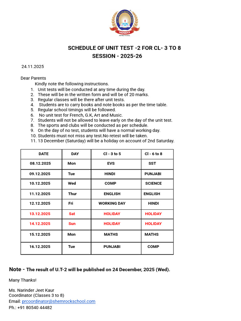 Circular_20251125163136_2025-26_schedule_of_ut_2 | PDF