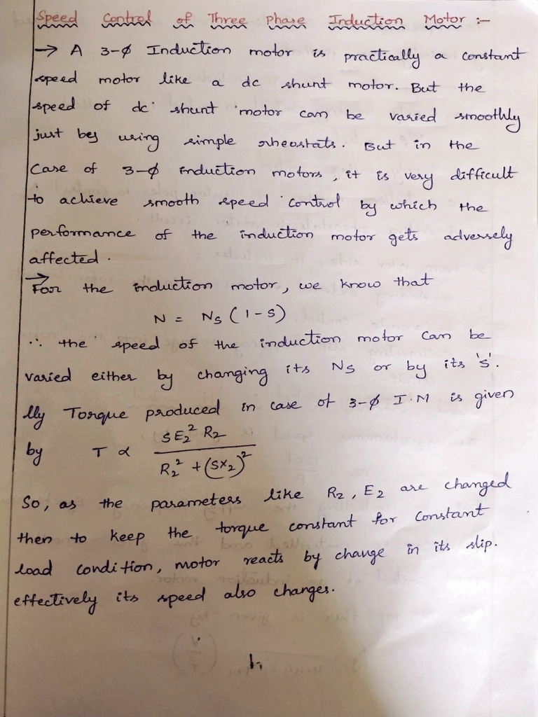 Speed Control of IM | PDF
