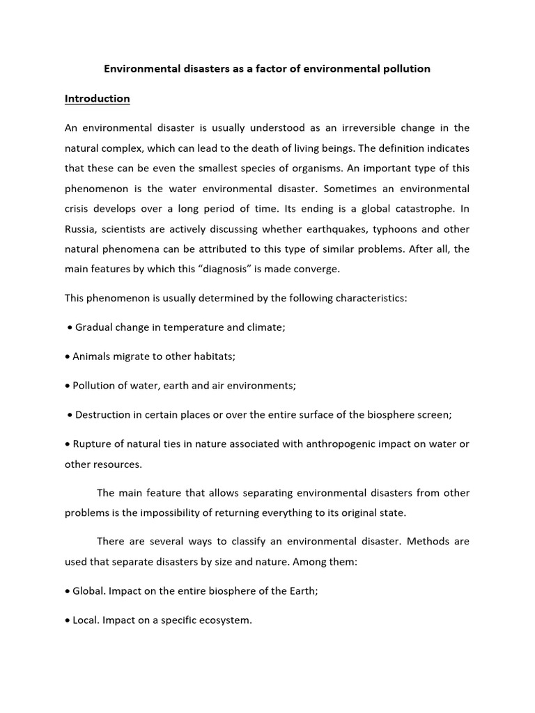PDF-04 Environmental Disasters as a Factor of Environmental Pollution ...
