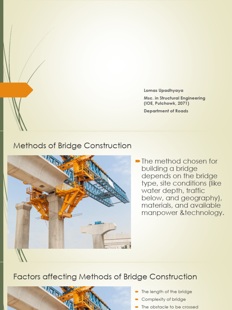 6. Method of Bridg Construction[1] | PDF | Bridge | Prestressed Concrete