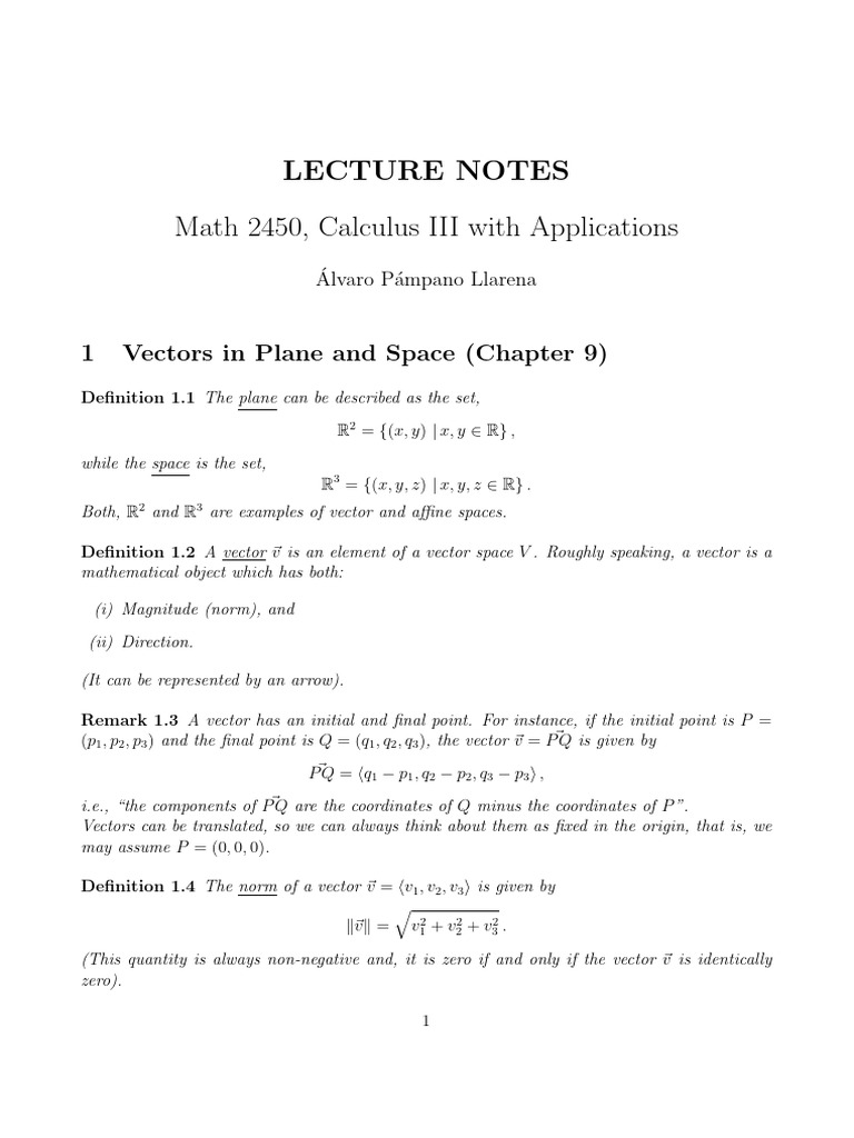 Calculus_III | PDF | Derivative | Euclidean Vector
