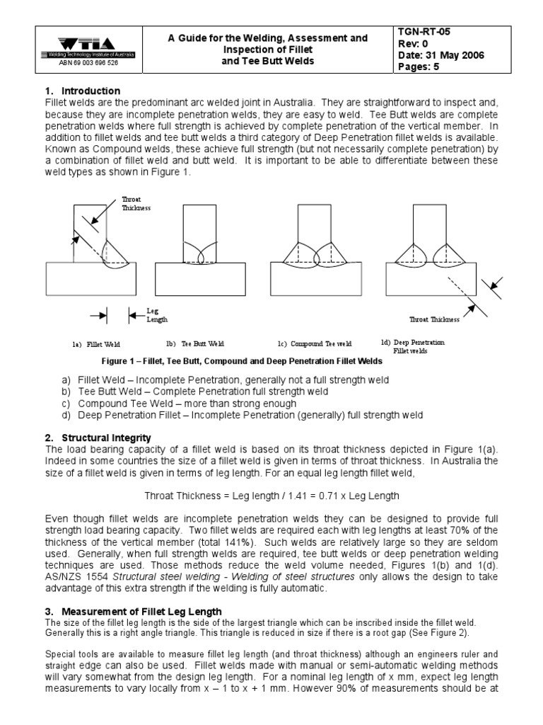 Guide To Fillet Welding | PDF | Welding | Construction