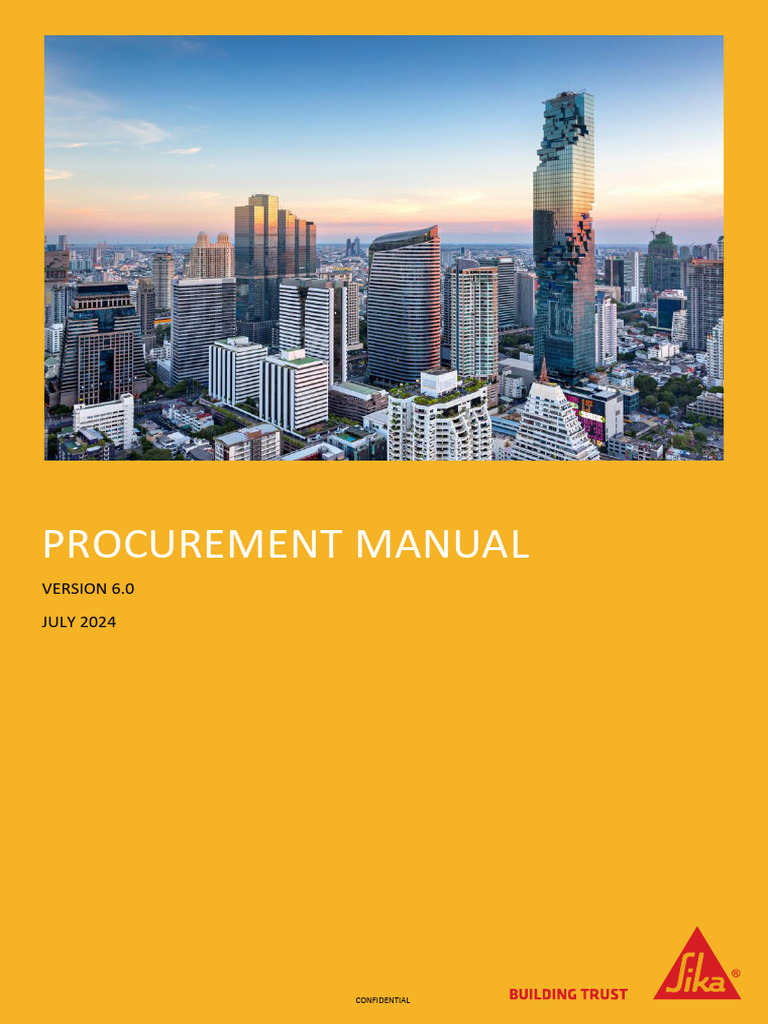 Procurement Manual Version 6.0 En | PDF | Procurement | Supply Chain