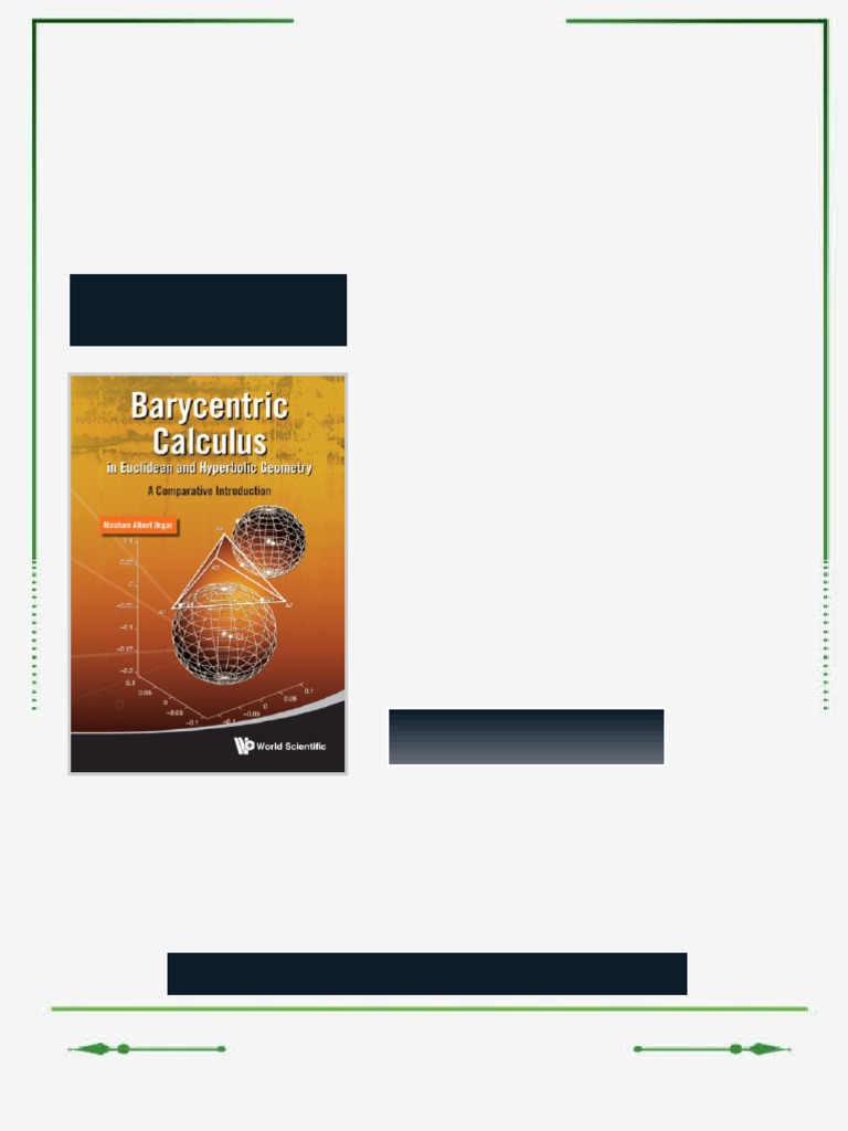 Barycentric Calculus in Euclidean and Hyperbolic Geometry A Comparative ...