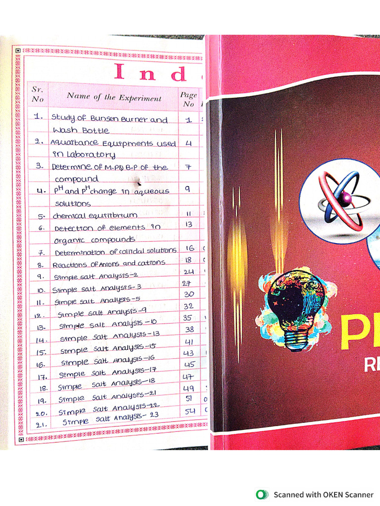 Chemistry Index | PDF