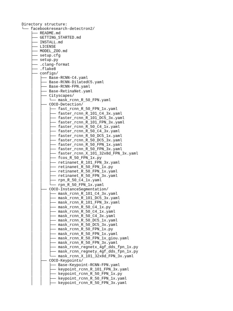 Detectron2 Directory Structure Overview | PDF | Graphics Processing ...