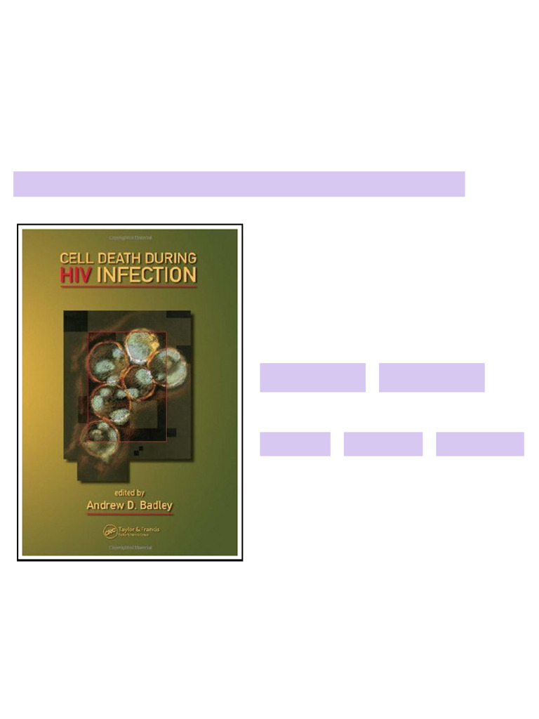 (Ebook) Cell Death During HIV Infection by Andrew D. Badley ISBN ...