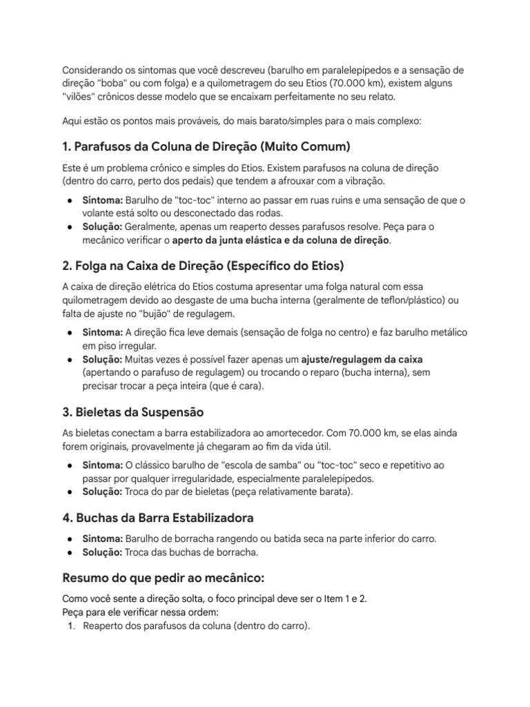 Tenho Um Toyota Etios Hatch 17 Modelo Titanium Co... | PDF