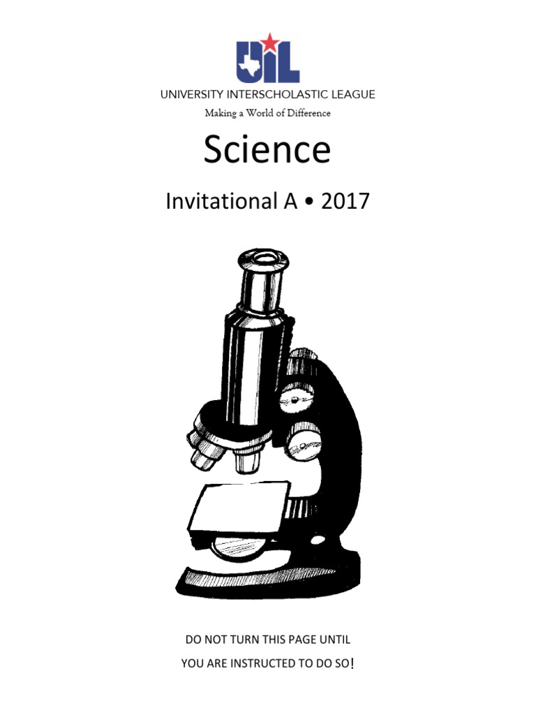 Uil Science 2017 Inv A | PDF | Dna | Force